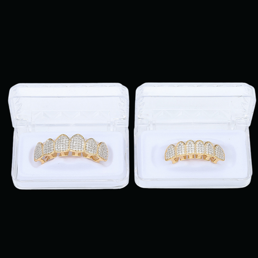 Classic Iced Out Diamond Grillz – Icey Pyramid