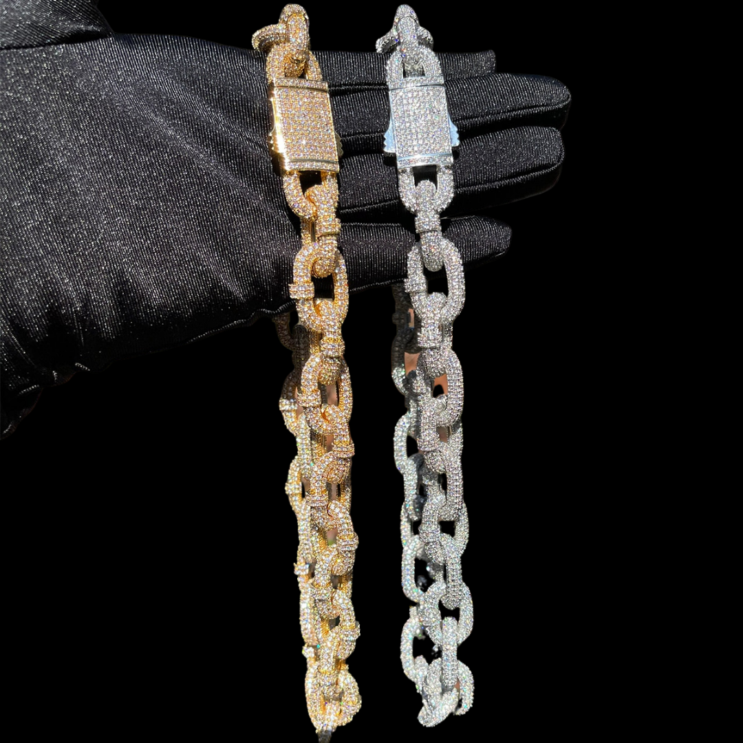 20MM Ultra Luxury Fully Iced Out Diamond Necklace Chain – Icey Pyramid