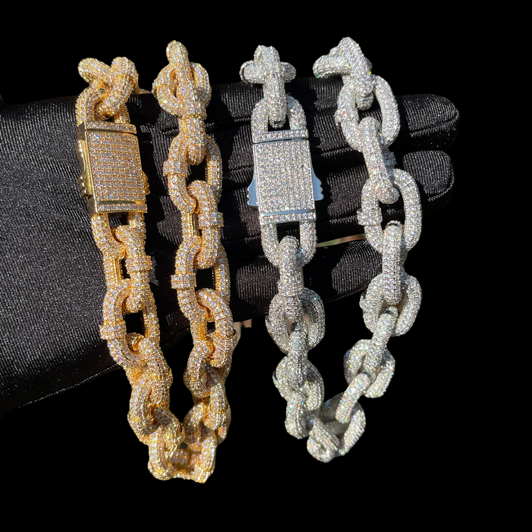 20MM Ultra Luxury Fully Iced Out Diamond Necklace Chain – Icey Pyramid