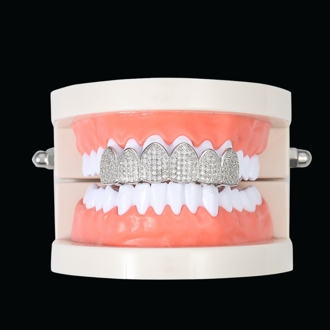 Classic Iced Out Diamond Grillz – Icey Pyramid