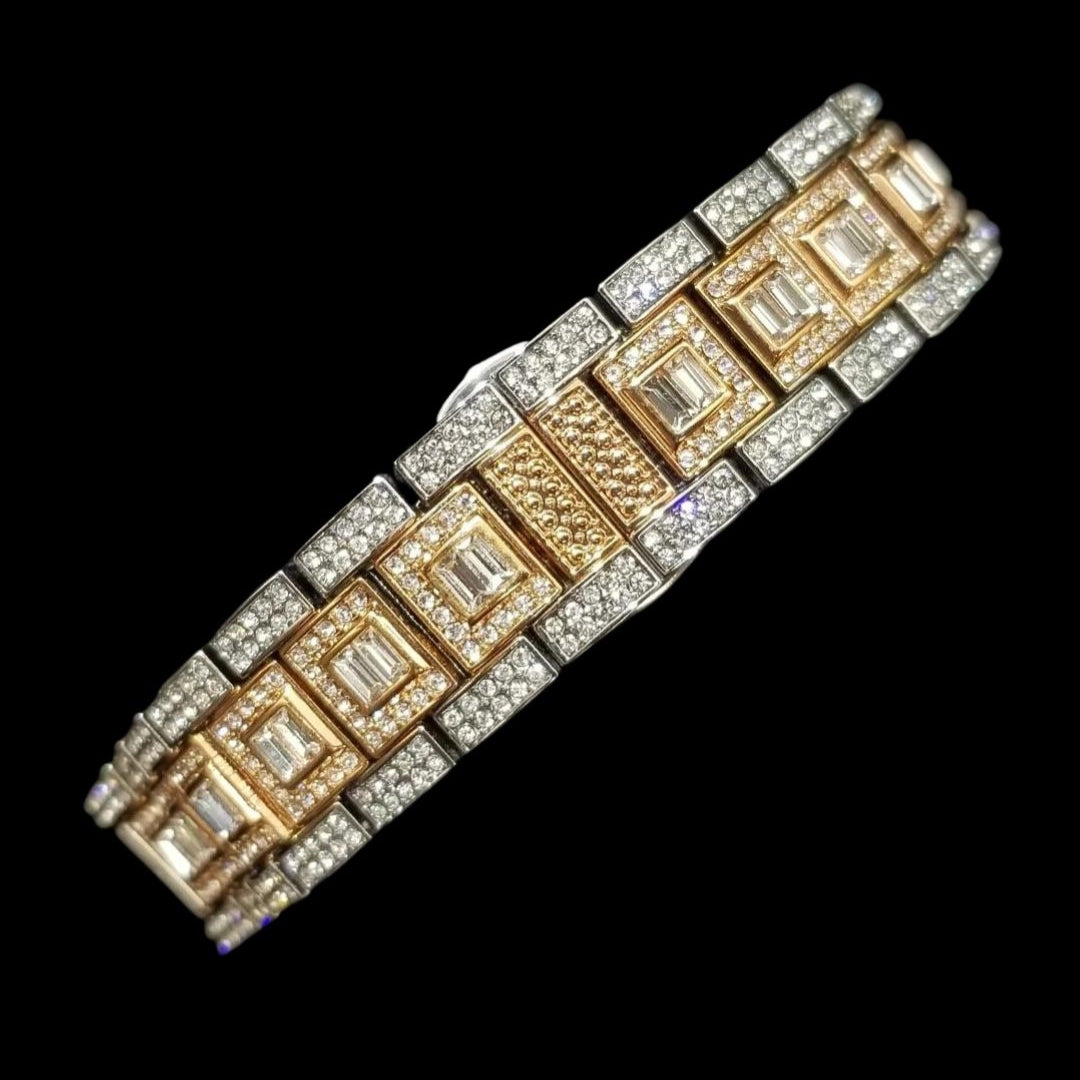 Day Date Roman Numerals VVS Iced Out Diamond Watch – Icey Pyramid