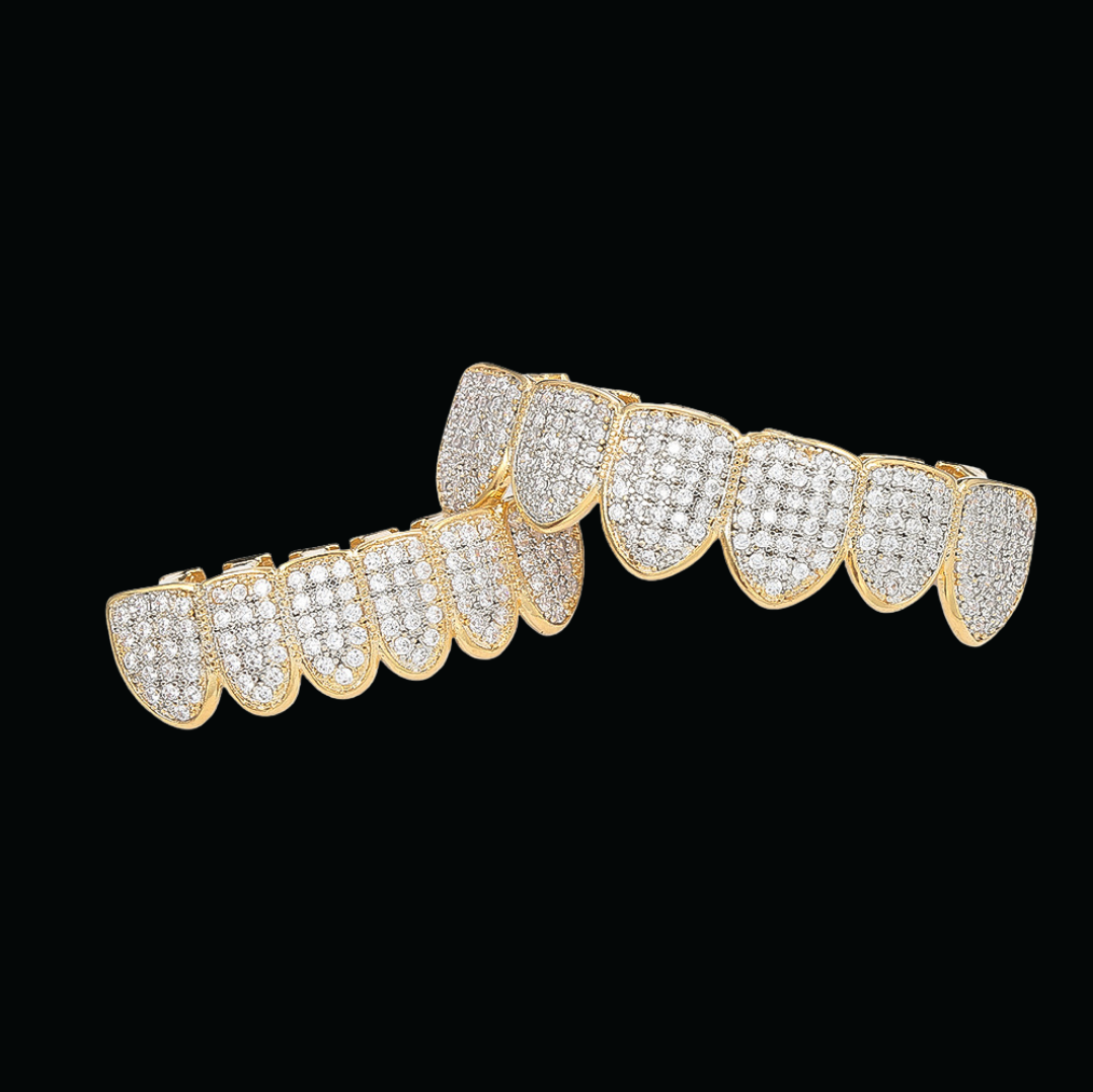 Classic Iced Out Diamond Grillz – Icey Pyramid