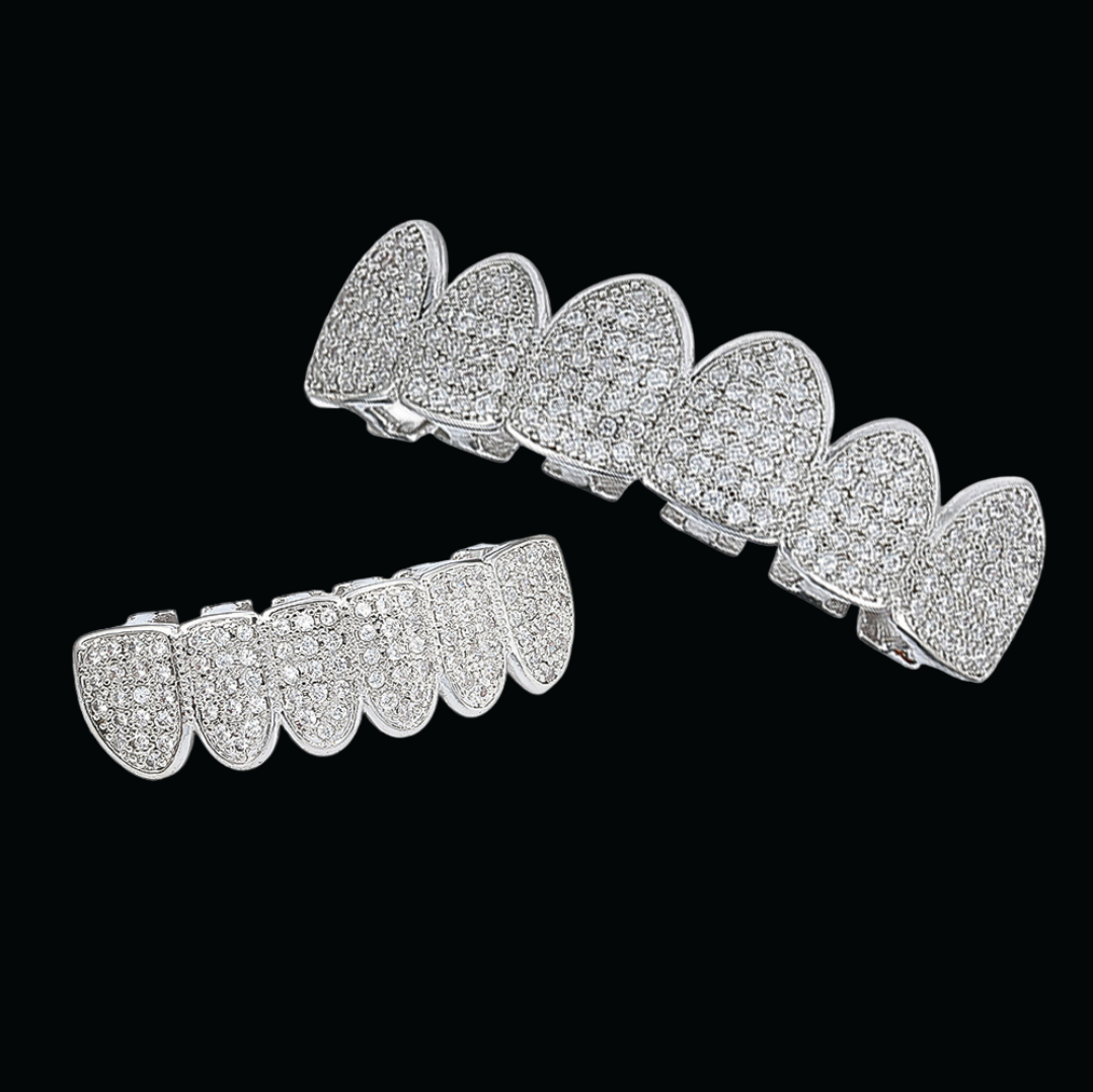 Classic Iced Out Diamond Grillz – Icey Pyramid