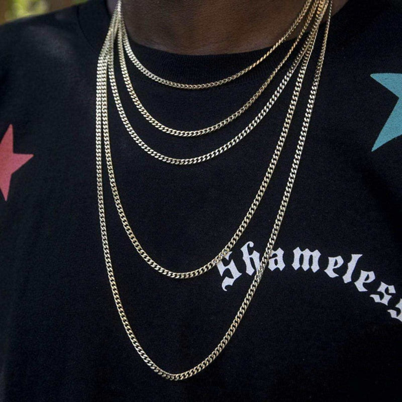5MM Stainless Steel Cuban Link Chain Necklace – Icey Pyramid