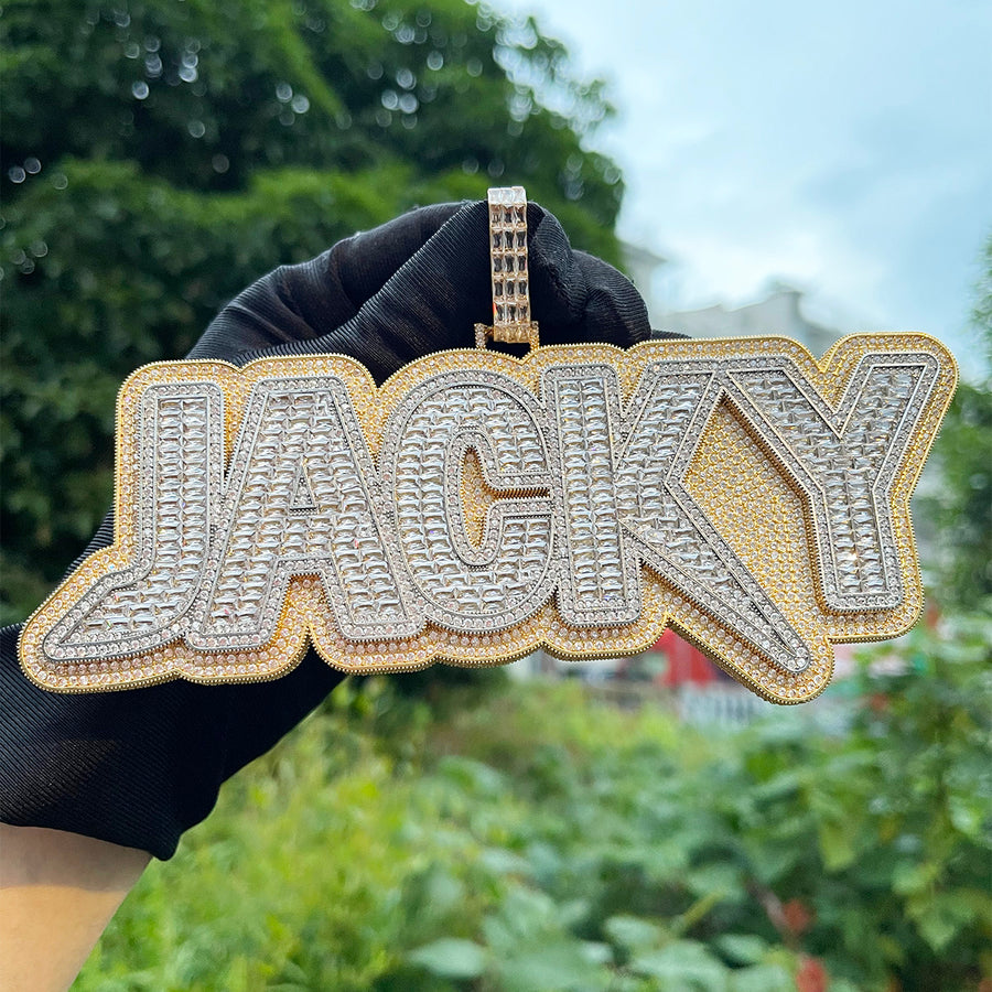 Iced Out Diamond Custom Name Necklace Pendants – Page 2 – Icey Pyramid