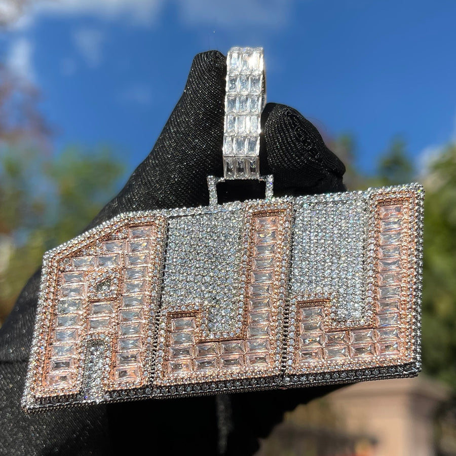 Iced Out Diamond Custom Name Necklace Pendants – Page 3 – Icey Pyramid