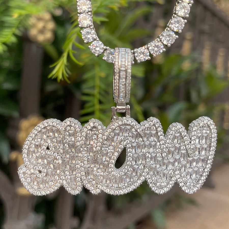 Iced Out Diamond Custom Name Necklace Pendants – Page 3 – Icey Pyramid